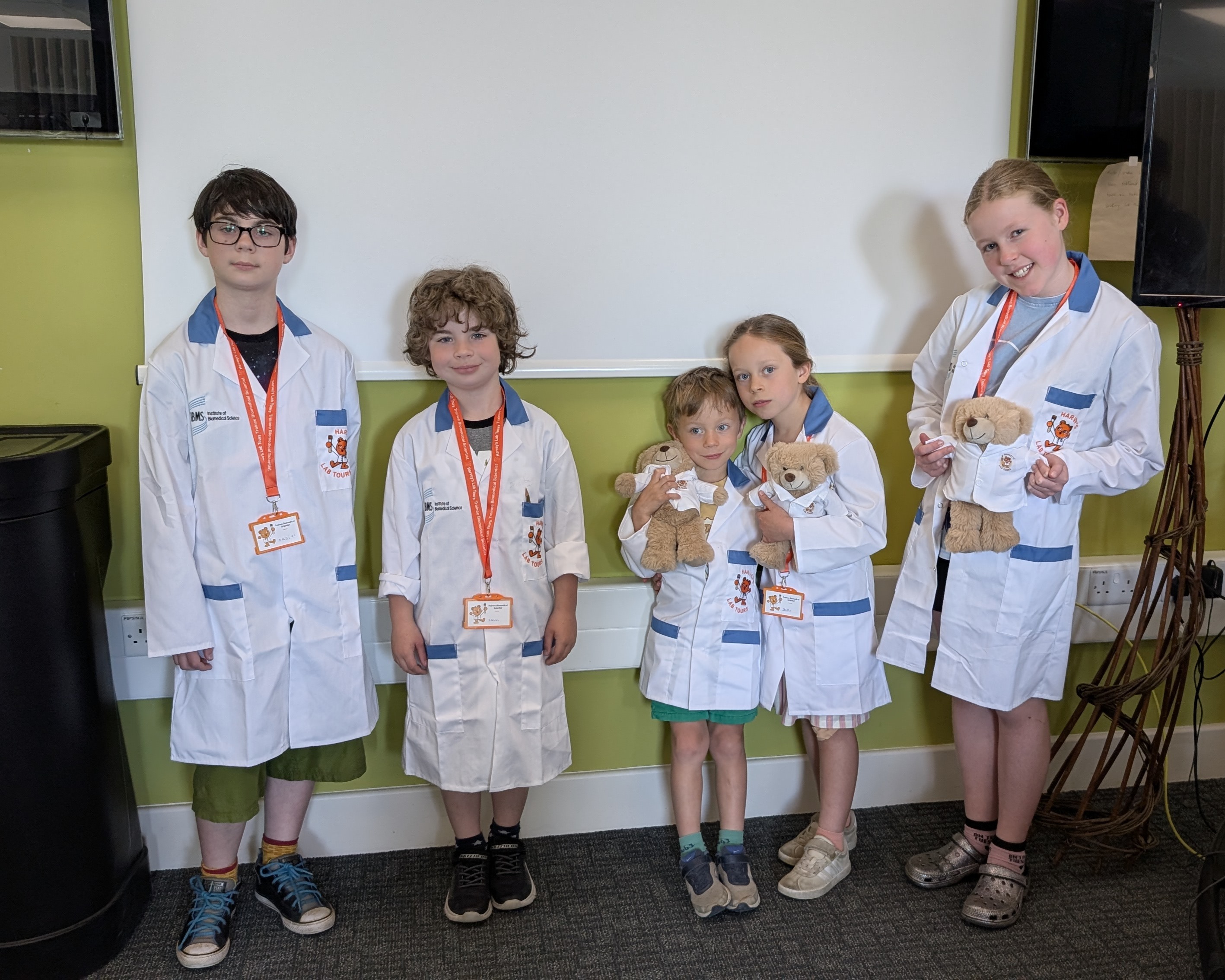 Young patients visit the labs at Southmead Hospital to learn about ...